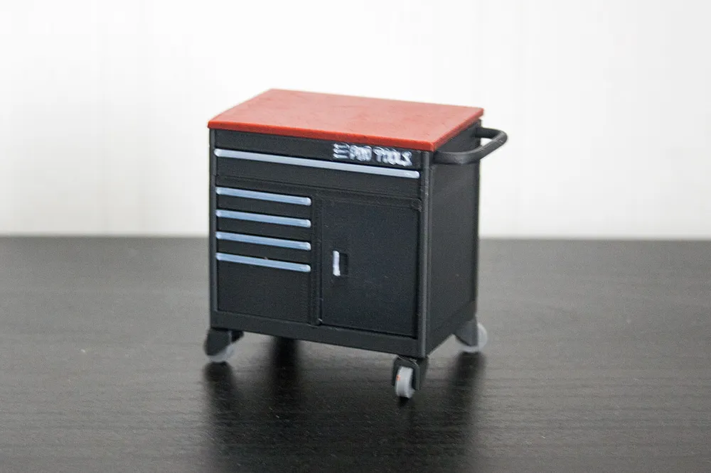 Pro Tool Trolley for Garage diorama, scale 1:18 - Free 3D Print Model ...