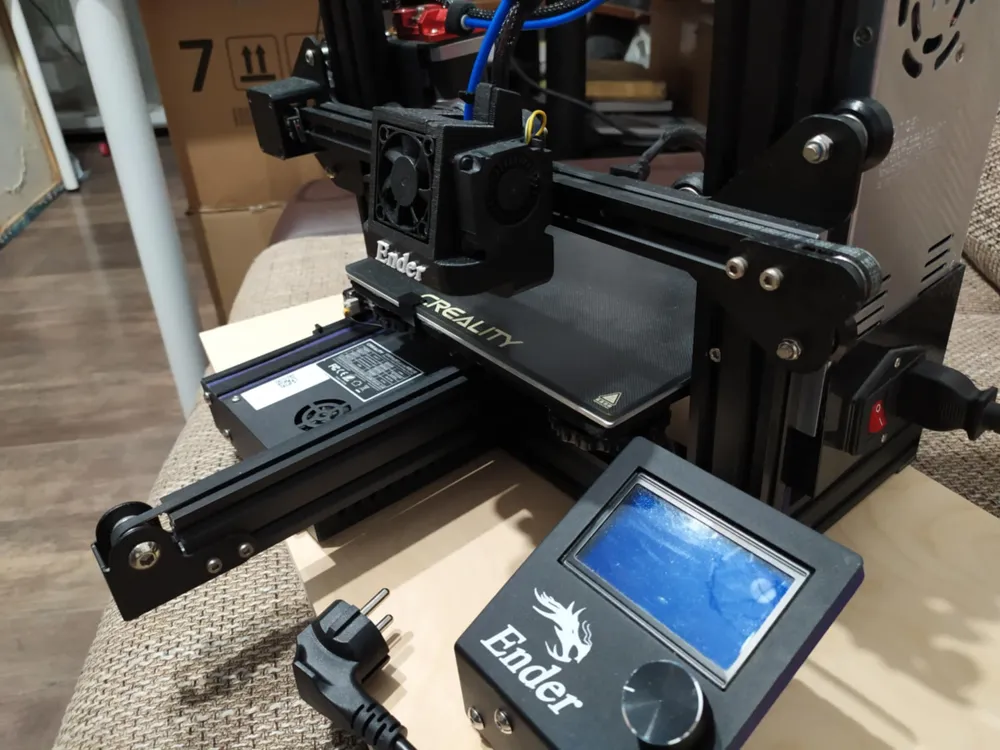Fan Duct Ender 3 + Logo - Free 3D Print Model - MakerWorld