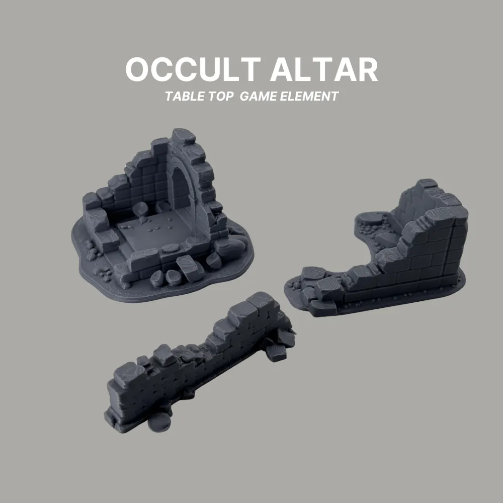 Zerstörte Mauer Elemente Terrain Gebäude Tor DnD – Kostenloses 3D ...