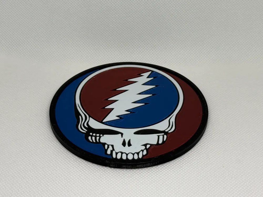 Grateful Dead Coaster by Humnarr - MakerWorld