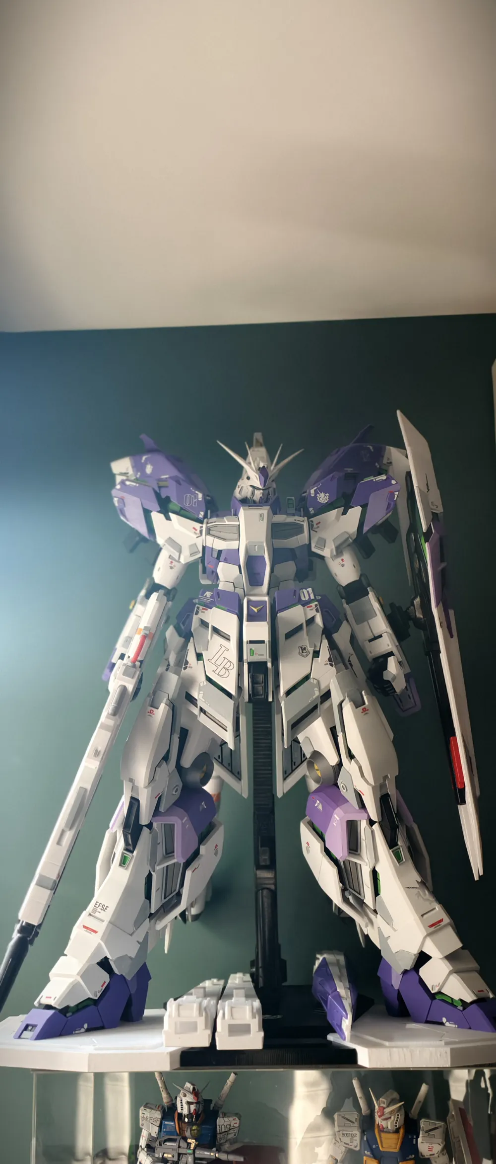 Hi-Nu Gundam Earth Federation Forces Display Base Universal for 1m ...