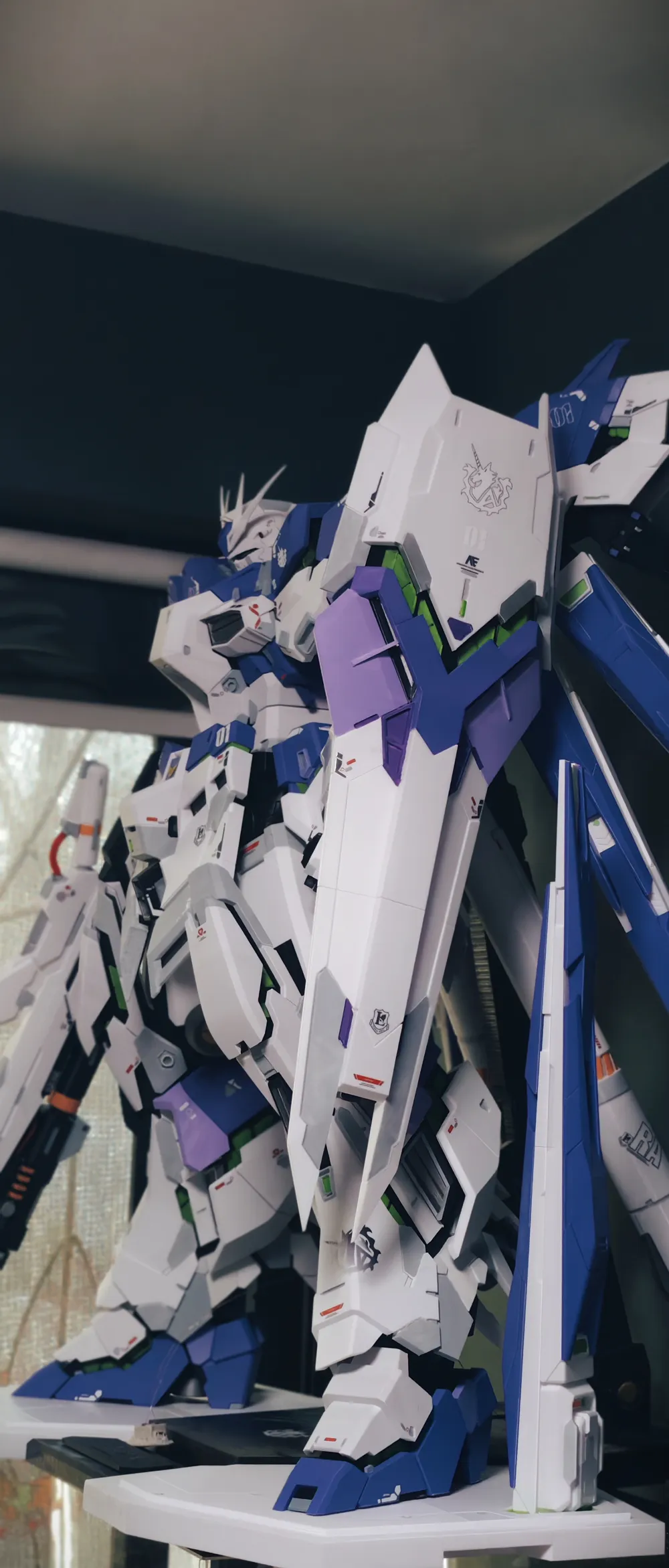 Hi-Nu Gundam Earth Federation Forces Display Base Universal for 1m ...