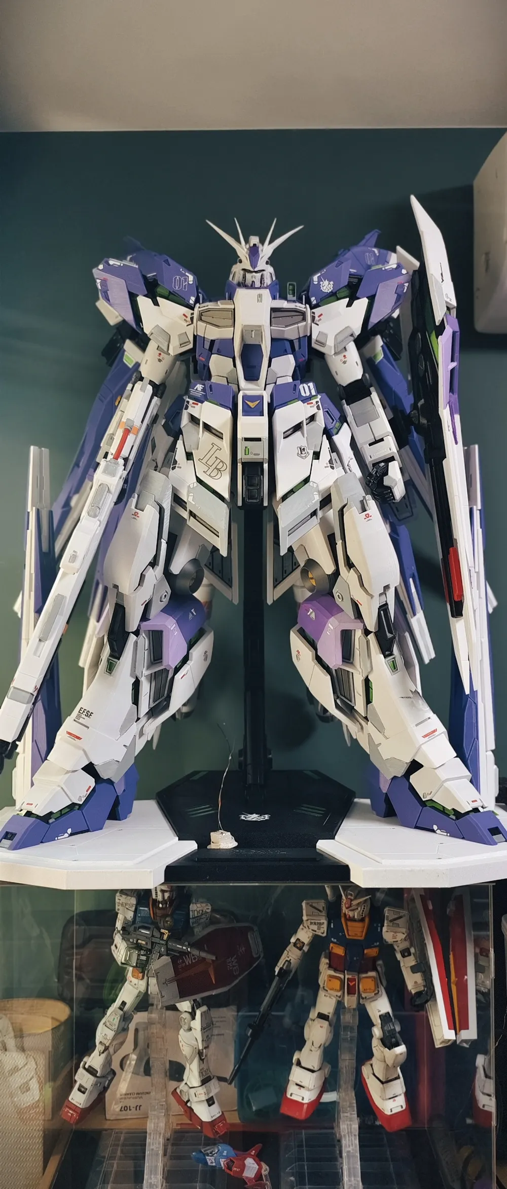 Hi-Nu Gundam Earth Federation Forces Display Base Universal for 1m ...