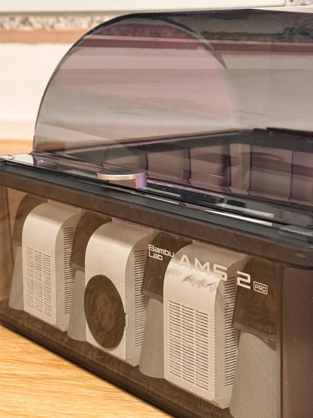 AMS 2 Pro Silica Dry Box with Hydrometer Bambu Lab - Free 3D Print ...