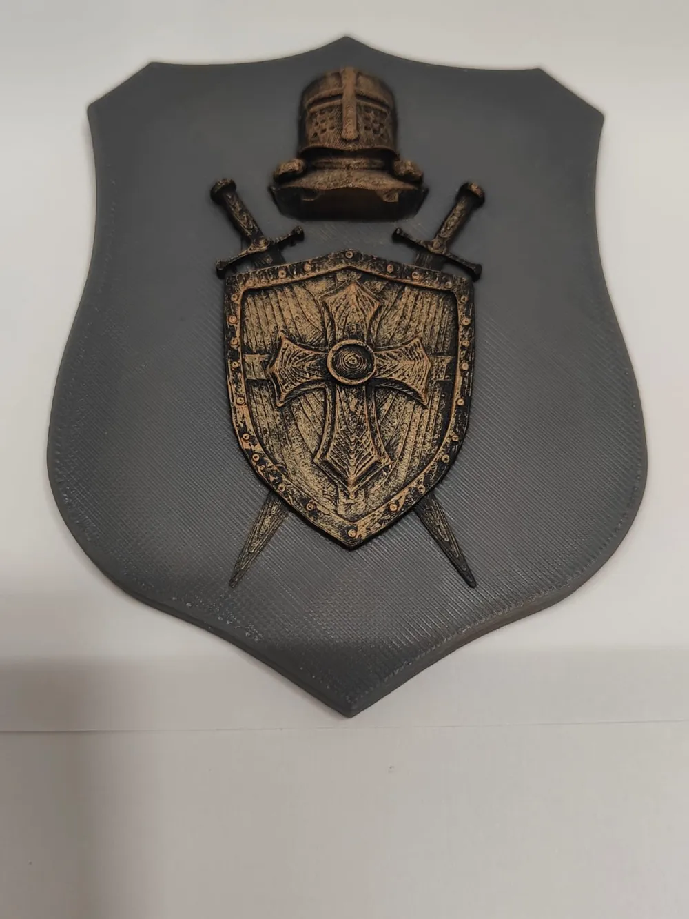 Wall Crest with Shield, Swords, and Crusader Helmet. by Frenk ...