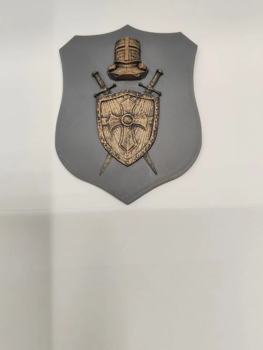 Wall Crest with Shield, Swords, and Crusader Helmet. by Frenk ...