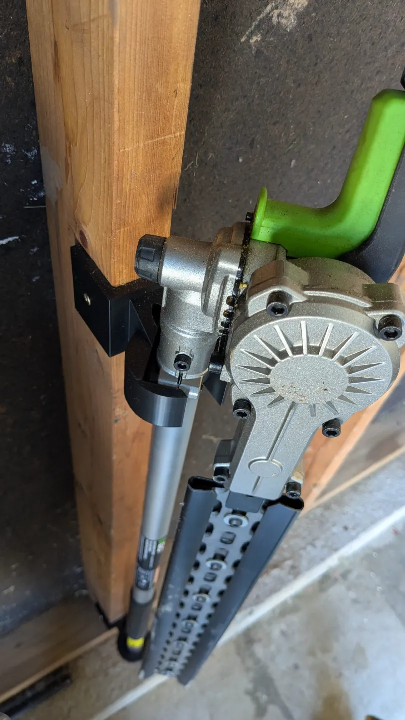 EGO Hedge Trimmer Attachment wall mount Remixed by bkertz - MakerWorld