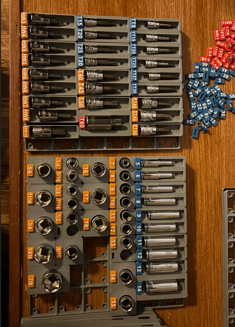 Gridfinity Universal Socket Tray - 91mm (2.5 grid) by snjames316 MakerWorld: Download Free 3D Models