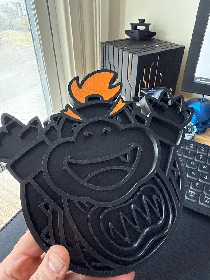 Mario Wall Decor w Bowser Jr (NO AMS) by ColinSmith978 MakerWorld ...