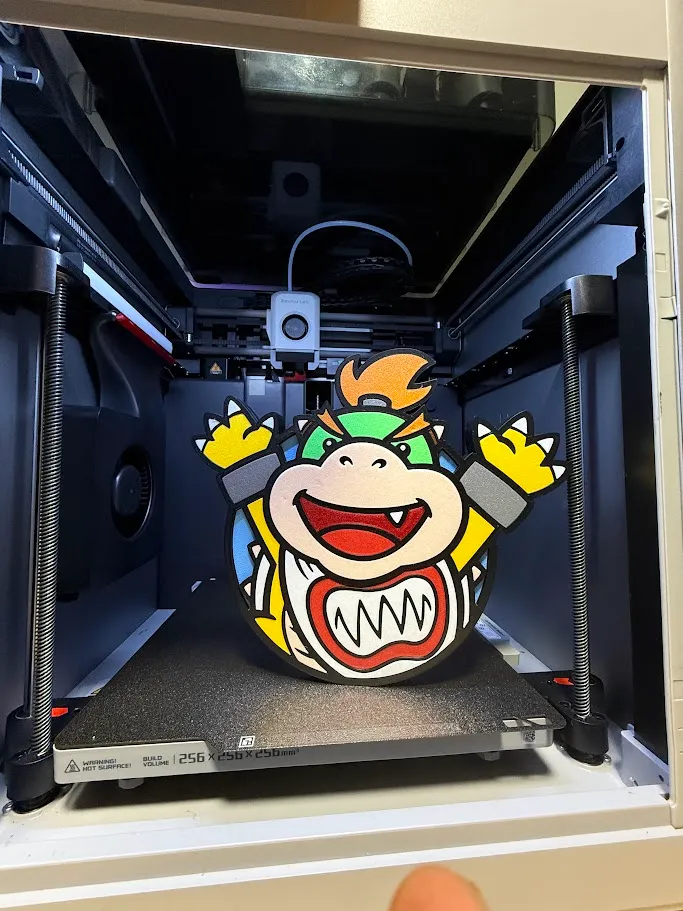 Mario Wall Decor w Bowser Jr (NO AMS) by ColinSmith978 MakerWorld ...