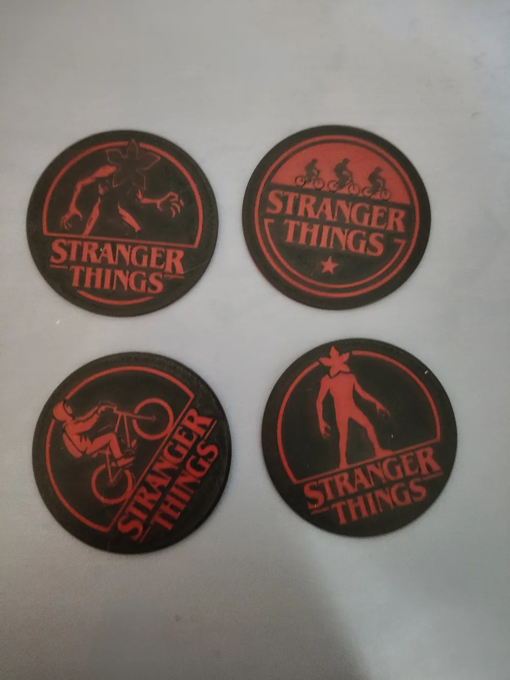 Coaster Set – Stranger Things Tribute - Free 3D Print Model - MakerWorld