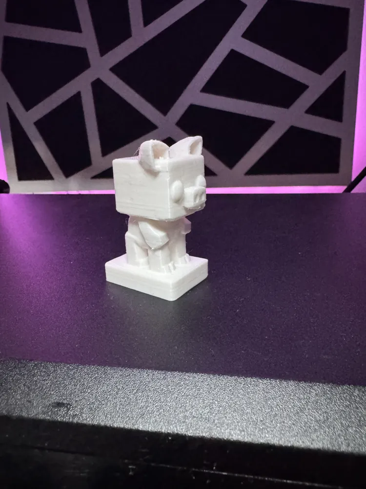 Minecraft Pig - Blocky Style Mini figure by Maker Flow - MakerWorld