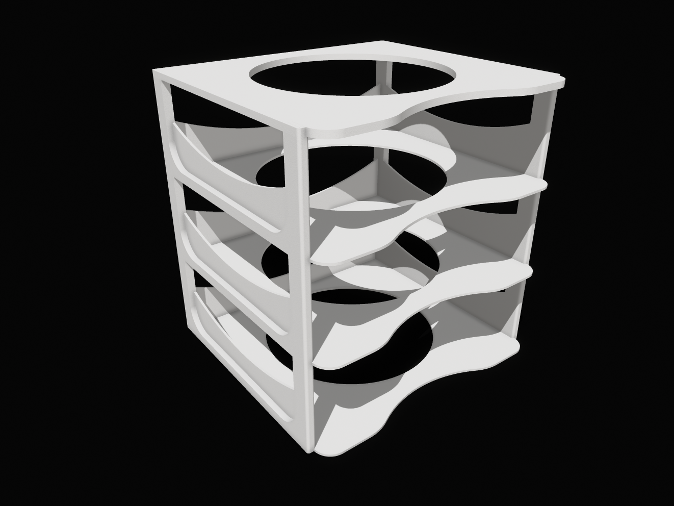 Bamboo Spool Filament Box Drawer Storage Rack (Box Updated After ...