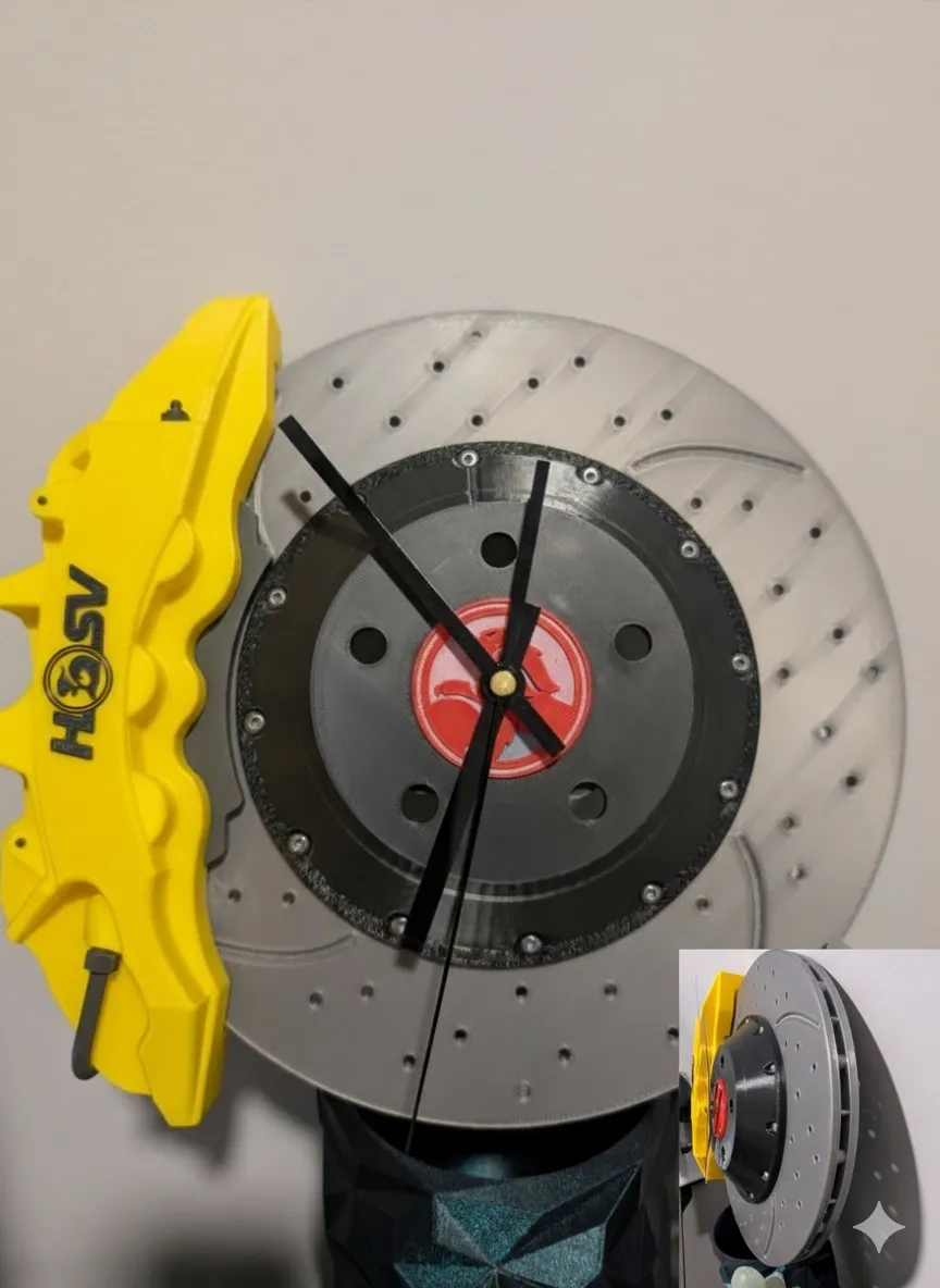 brake disc clock by Toe nail MakerWorld: Download Free 3D Models