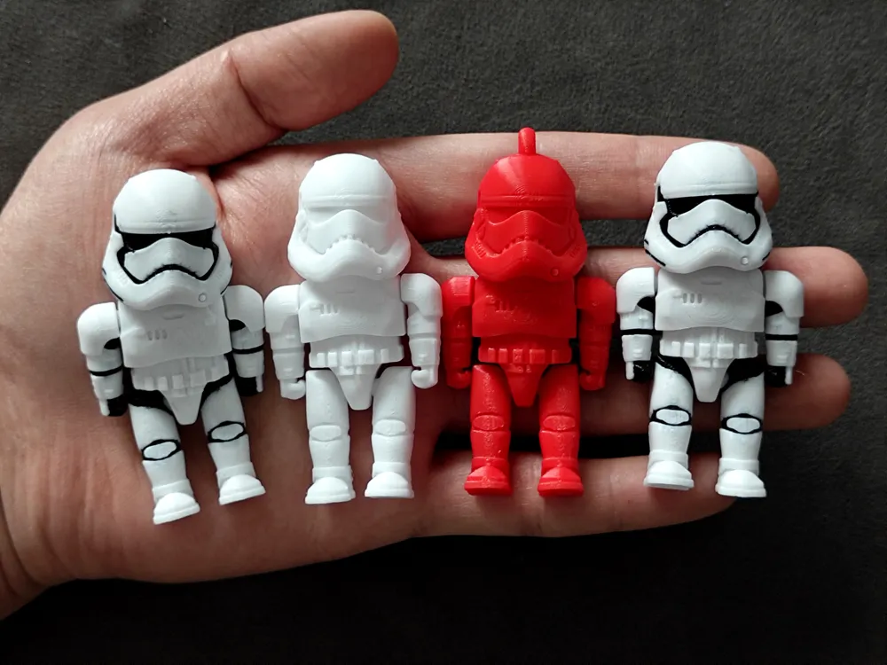 First Order Stormtrooper (Articulated / Print-in-Place) - Free 3D Print ...