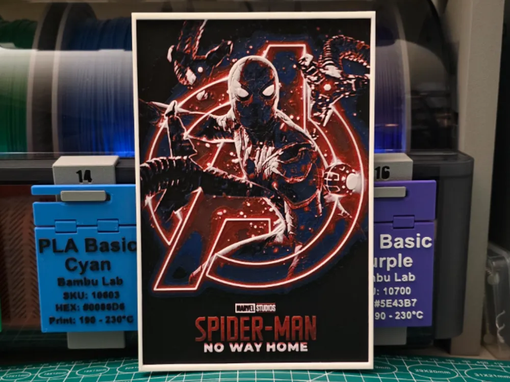 Spider-Man: No Way Home Movie Poster - Hueforge by Lumpy3D - MakerWorld