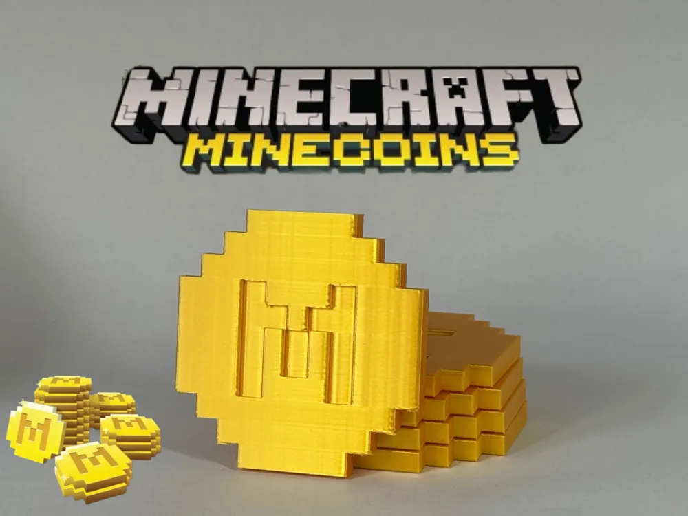 Minecraft Minecoins - Free 3D Print Model - MakerWorld