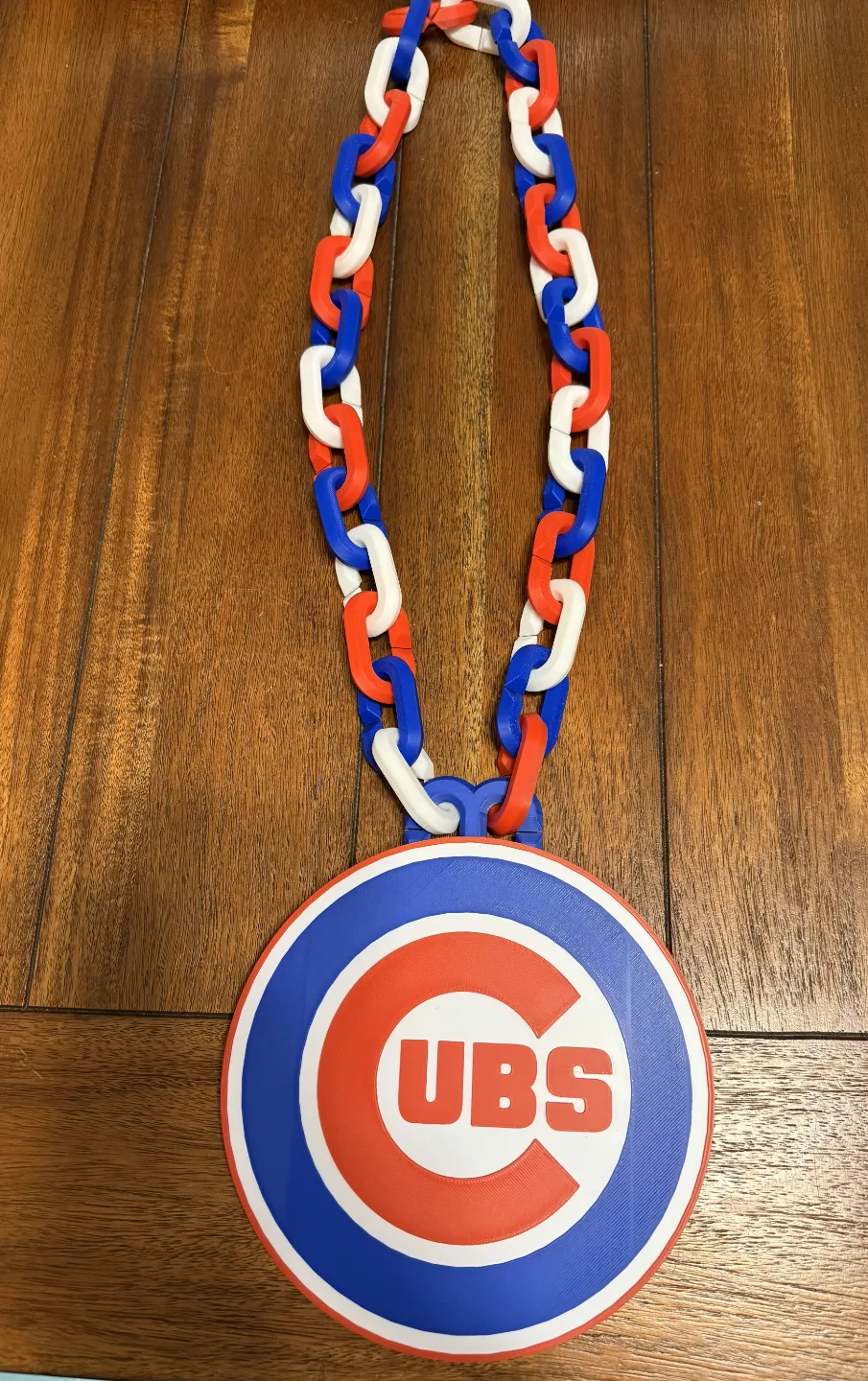 Chicago Cubs oversized logo pendant with chain - Free 3D Print Model ...