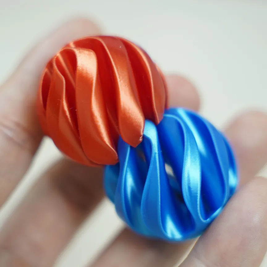 Vortex spheres merging into one / Fidget balls by LAMIS 3D - MakerWorld