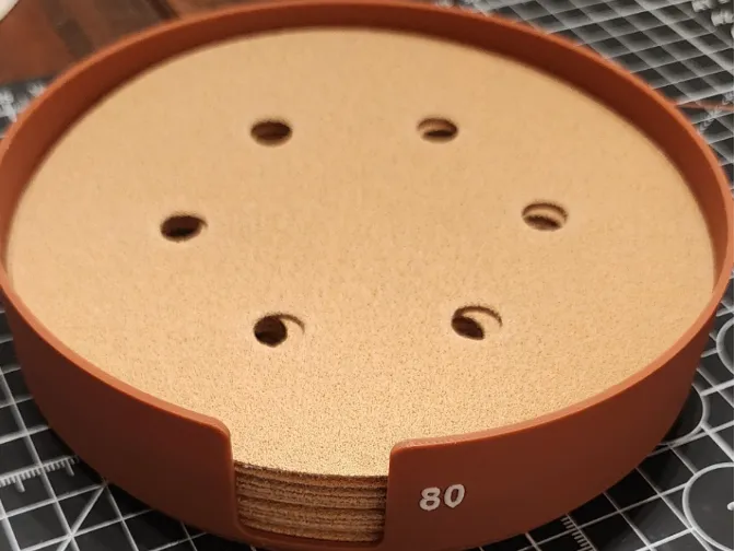 6-Inch Stackable Sanding Disc Organizer by Dehydrate7 - MakerWorld