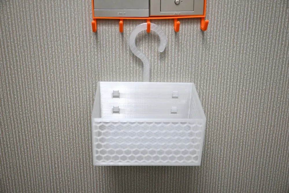 Storage Box with Hooks (Hooks Detachable) by 大东 - MakerWorld