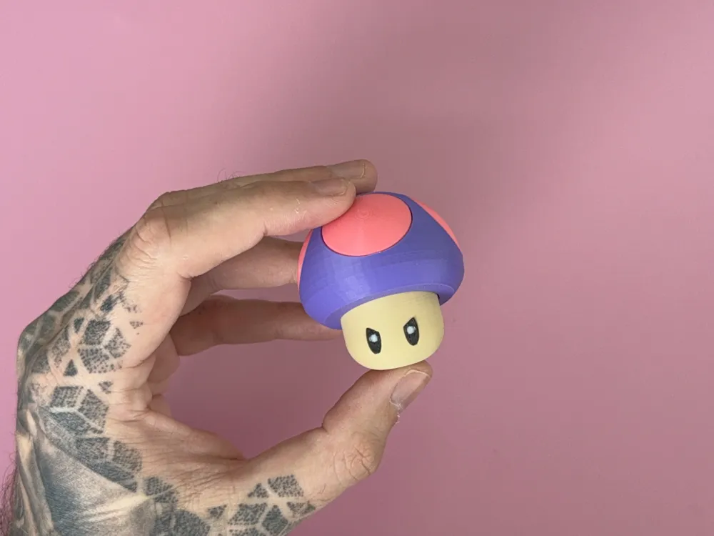 Mario Giftpilz Fidget Clicker von Layer Works MakerWorld: Kostenlose 3D ...