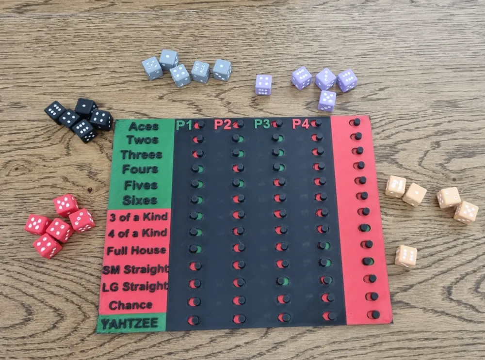 Yahtzee table game counter by pelotas84 - MakerWorld
