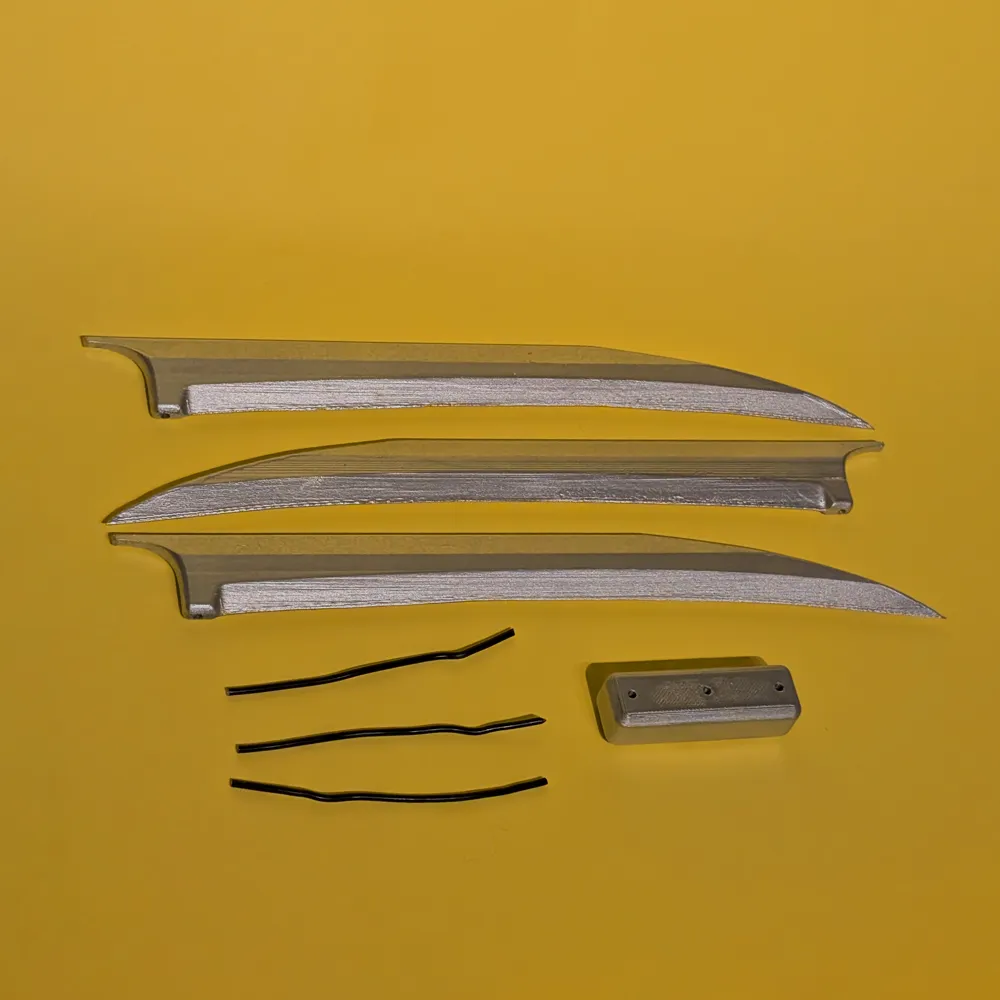 Wolverine Claws with custom fitment grip - Free 3D Print Model - MakerWorld