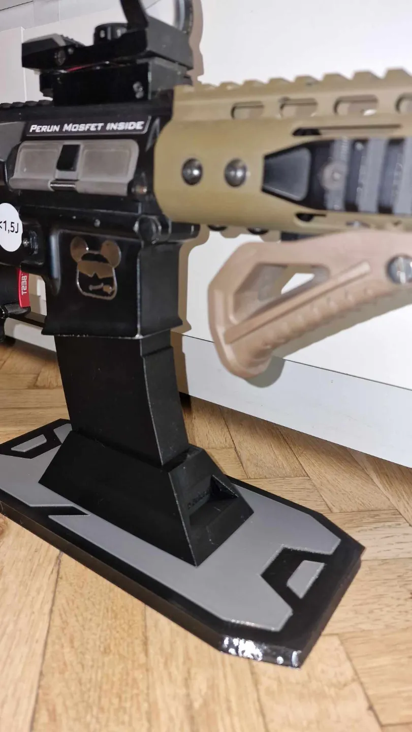 M4 AR15 display stand for airsoft by 3D Print LT MakerWorld: Download Free 3D Models