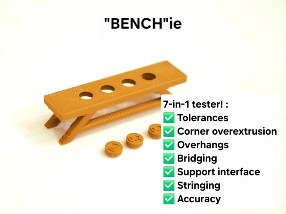 Benchie (Benchy) by Tyron_Makes_StuffMakerWorld: Download Free 3D Models