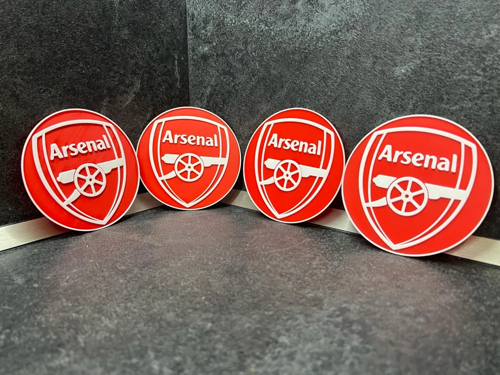Pivní tácek Arsenal by 0_Tuli_0 - MakerWorld