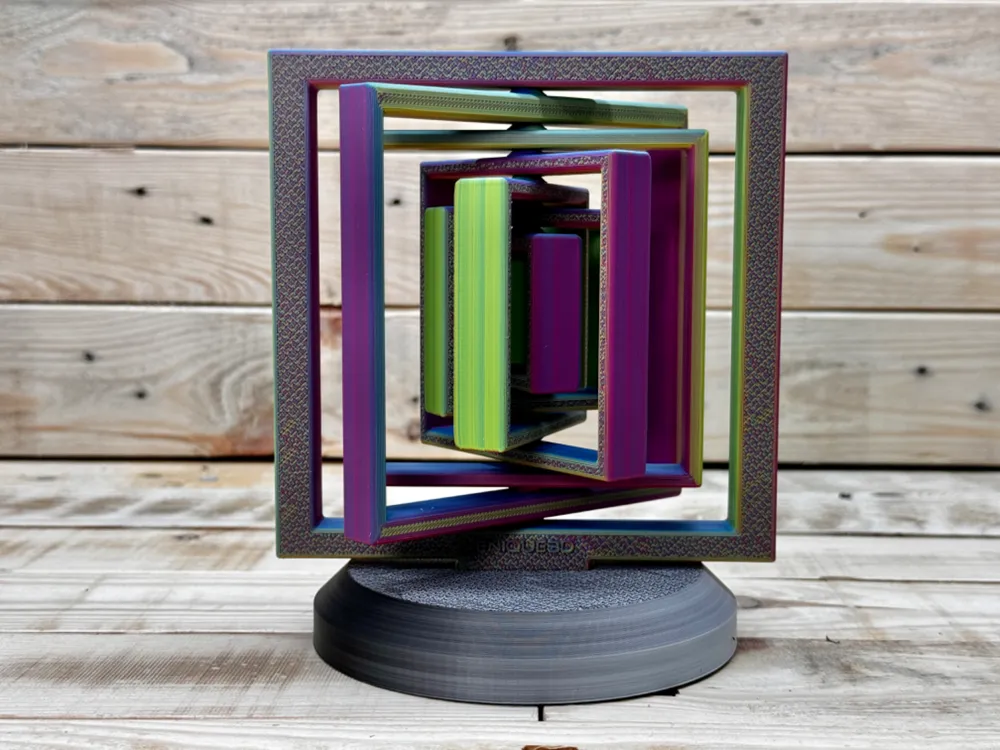 Rotating square gyro display. by ENIQUE3DMakerWorld: Download Free 3D ...