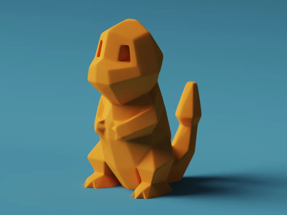 Low-Poly Charmander - Remastered by flowalistik MakerWorld: Download ...