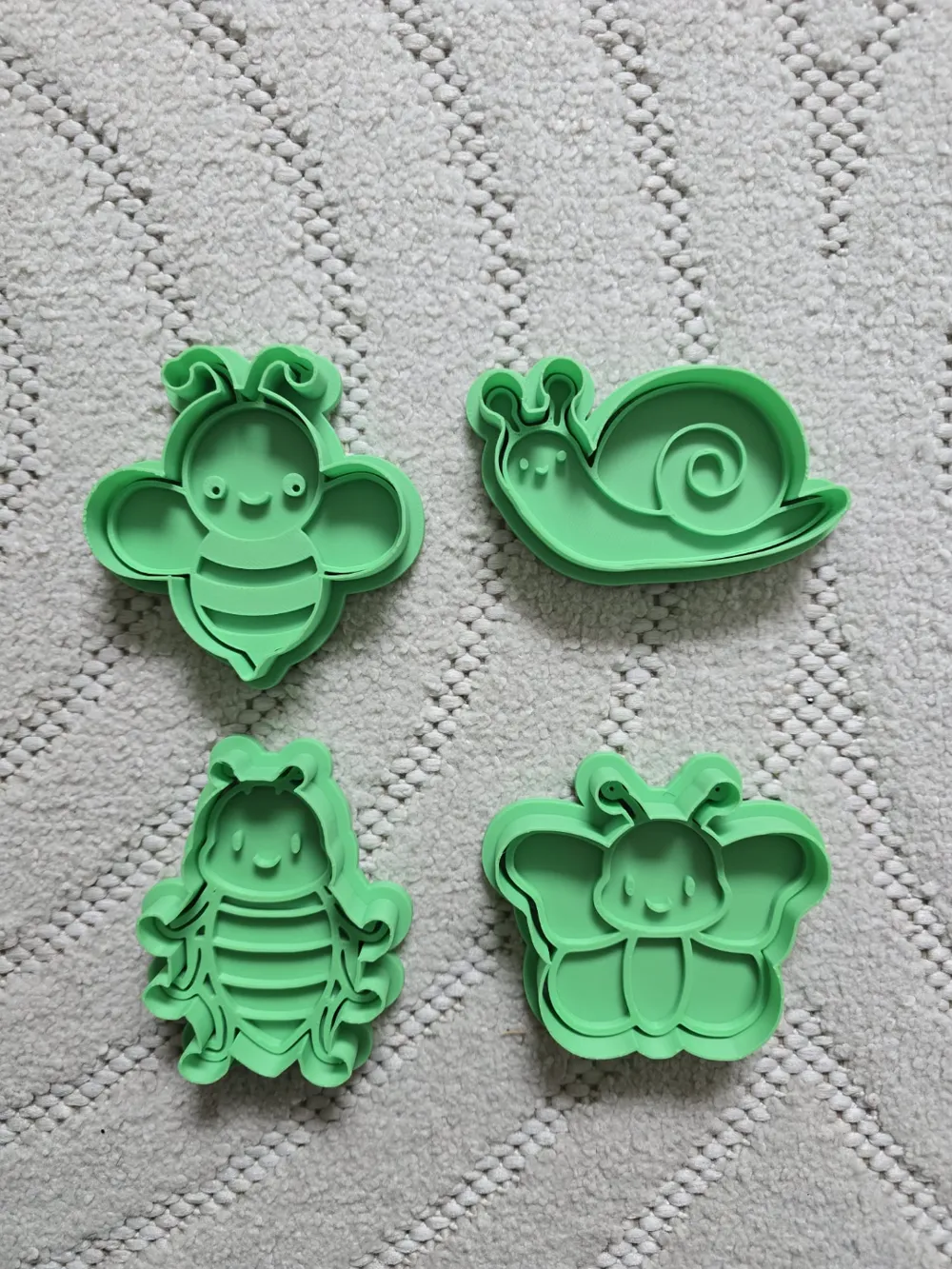 Cute Bug Insect Animals Playdoh Cookie Cutter Clay by Merilno3D ...