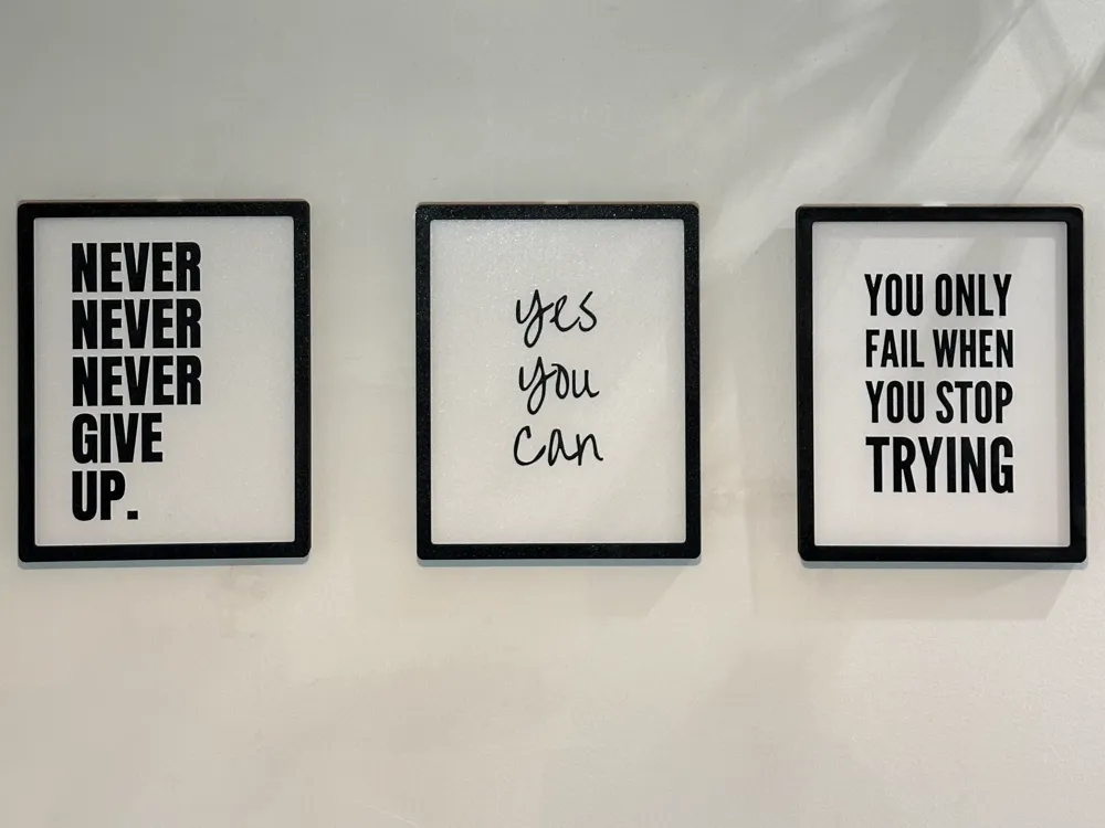 "You only fail when you stop trying" Wall Poster by Printelangelo ...