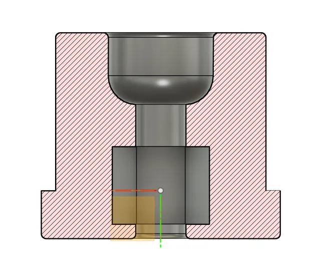 Table Leg Insert with 2 x m10 Nut by pr0xyfl00d3r - MakerWorld