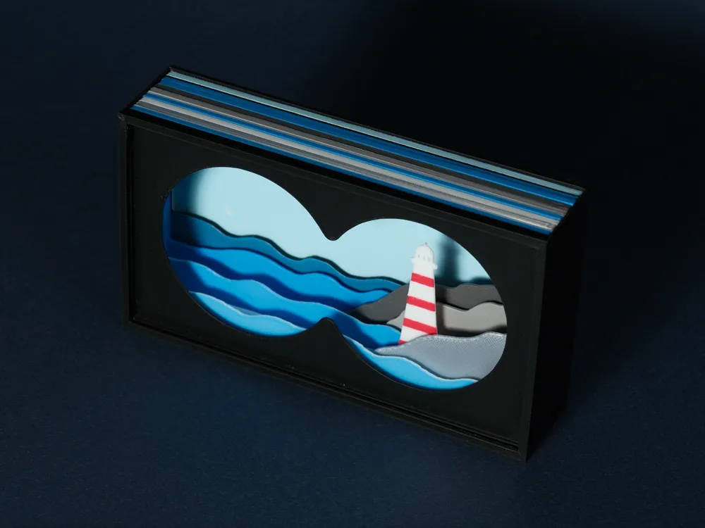 Lighthouse shadow box by lucretia MakerWorld: Download Free 3D Models