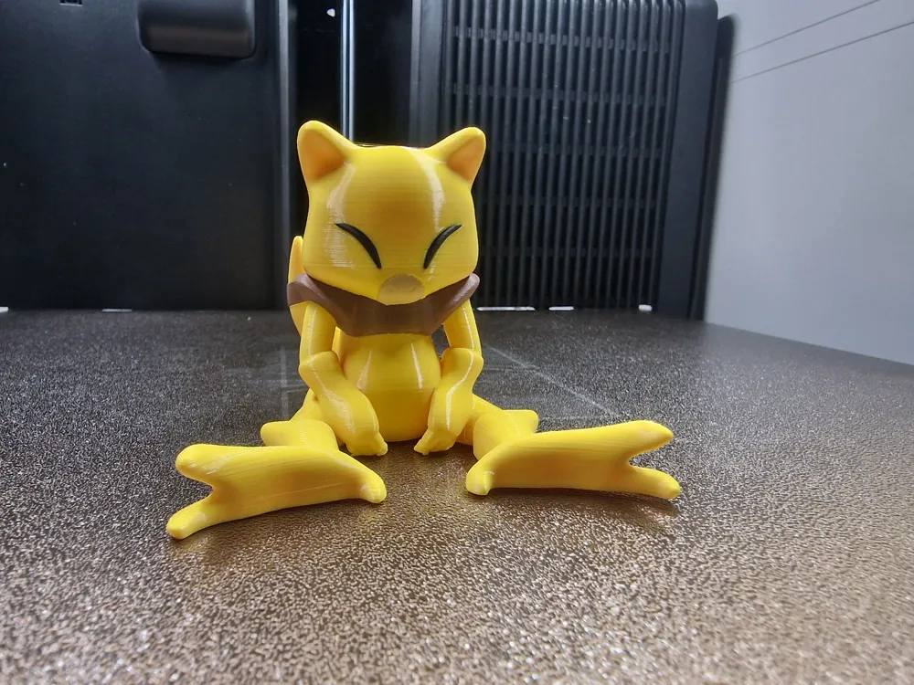 Sleeping Abra Figurine (NO SUPPORT) - Free 3D Print Model - MakerWorld
