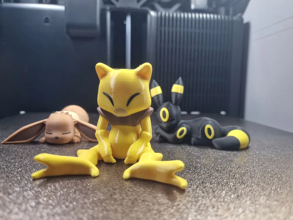 Sleeping Abra Figurine (NO SUPPORT) - Free 3D Print Model - MakerWorld