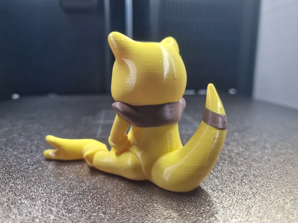 Sleeping Abra Figurine (NO SUPPORT) - Free 3D Print Model - MakerWorld