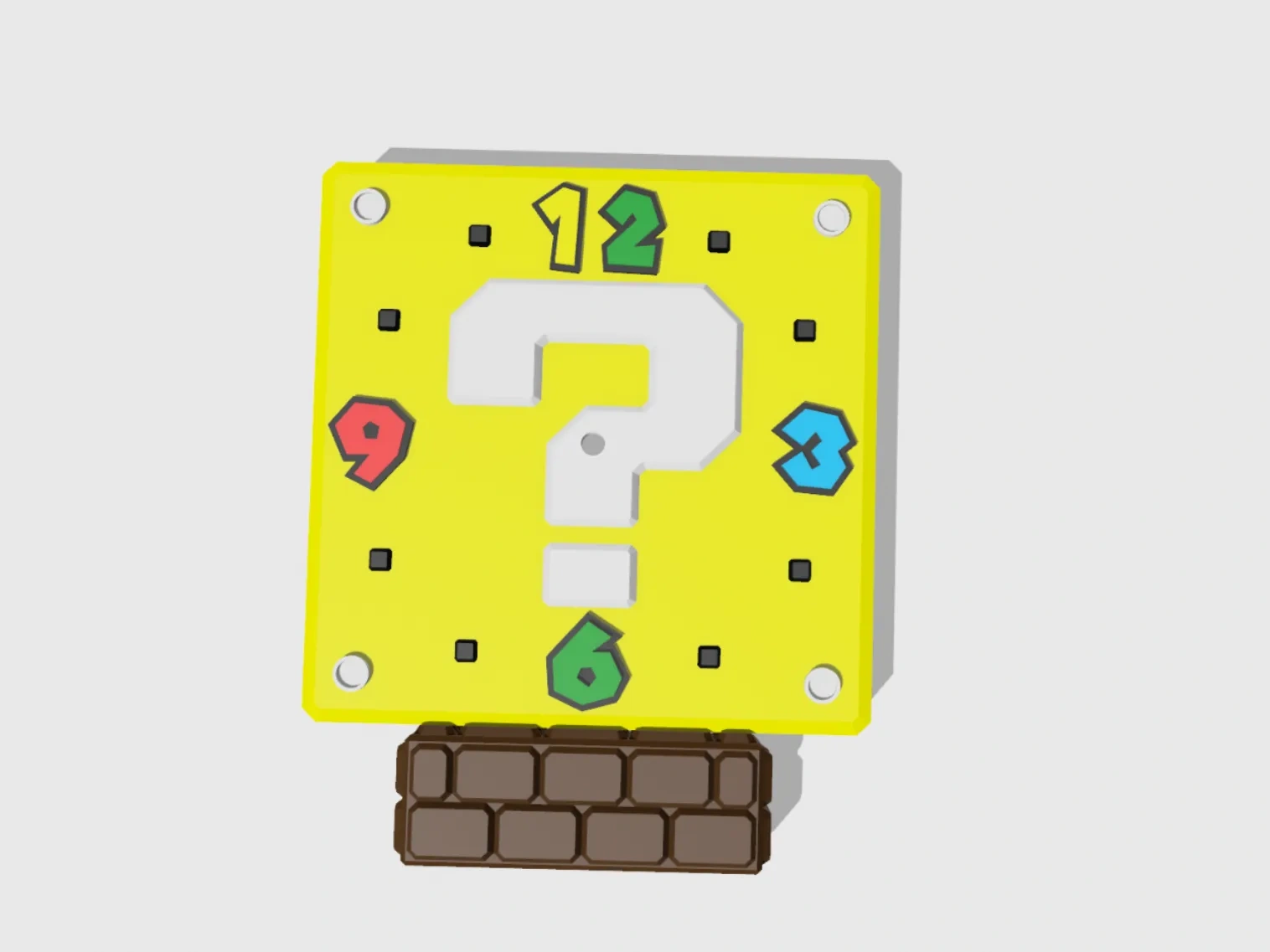 Mario Question Mark Block Clock by Jster MakerWorld: Download Free 3D ...