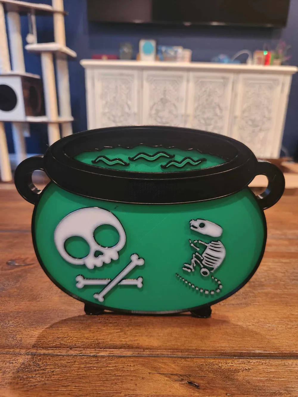 Spooky Witch Cauldron Halloween Decor Wall Art by Salvadori - MakerWorld