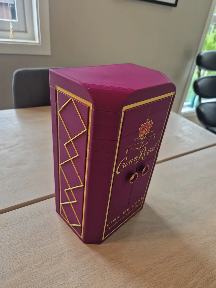 Crown Royal Folding door box - Free 3D Print Model - MakerWorld