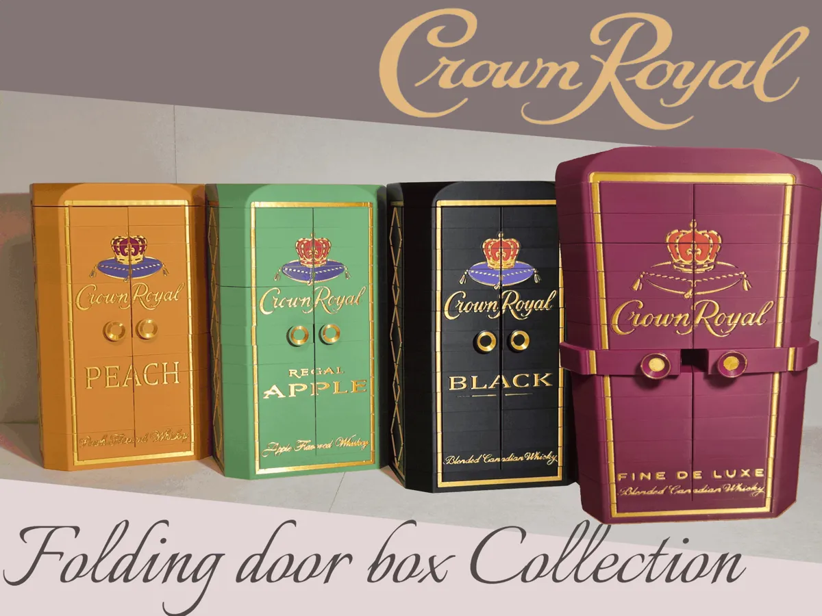 Crown Royal Folding door box - Free 3D Print Model - MakerWorld