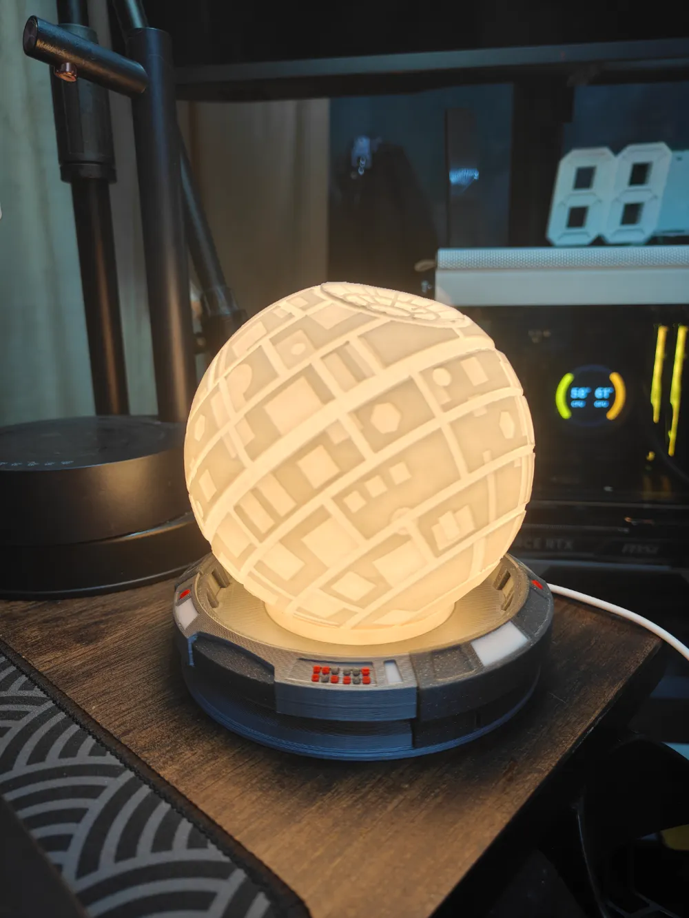 Deathstar Lamp - Free 3D Print Model - MakerWorld