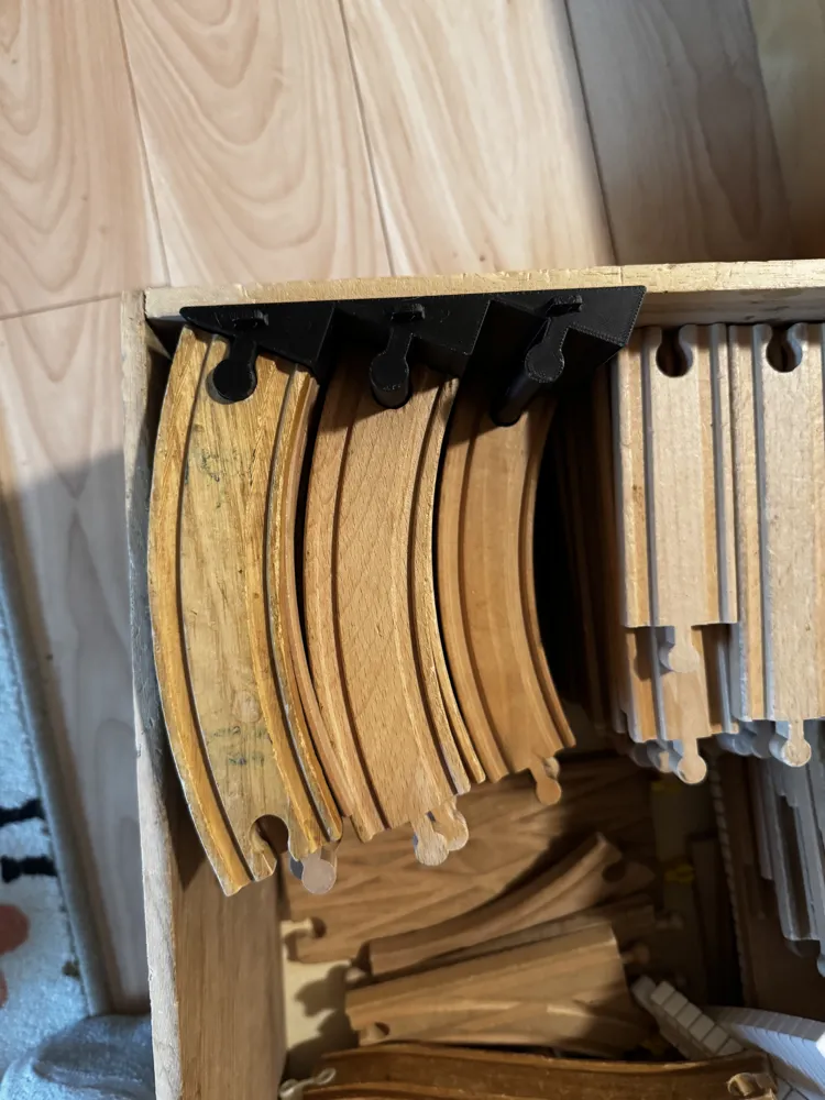 Parametric Wooden Train Track Holder - Free 3D Print Model - MakerWorld