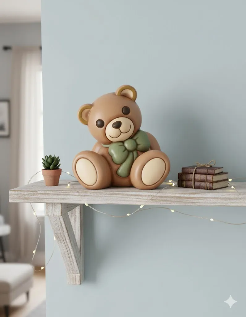 Thun teddy with bow bear decoration - Free 3D Print Model - MakerWorld