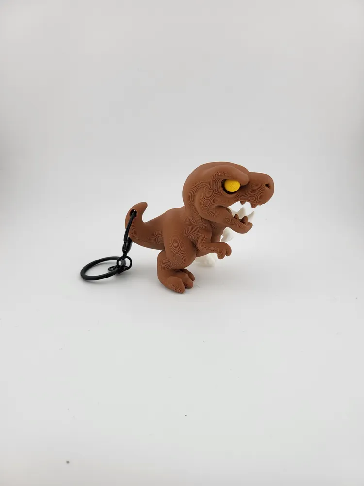 Kawaii T-Rex Skeleton Keychain Dinosaur Accessory - Free 3D Print Model ...
