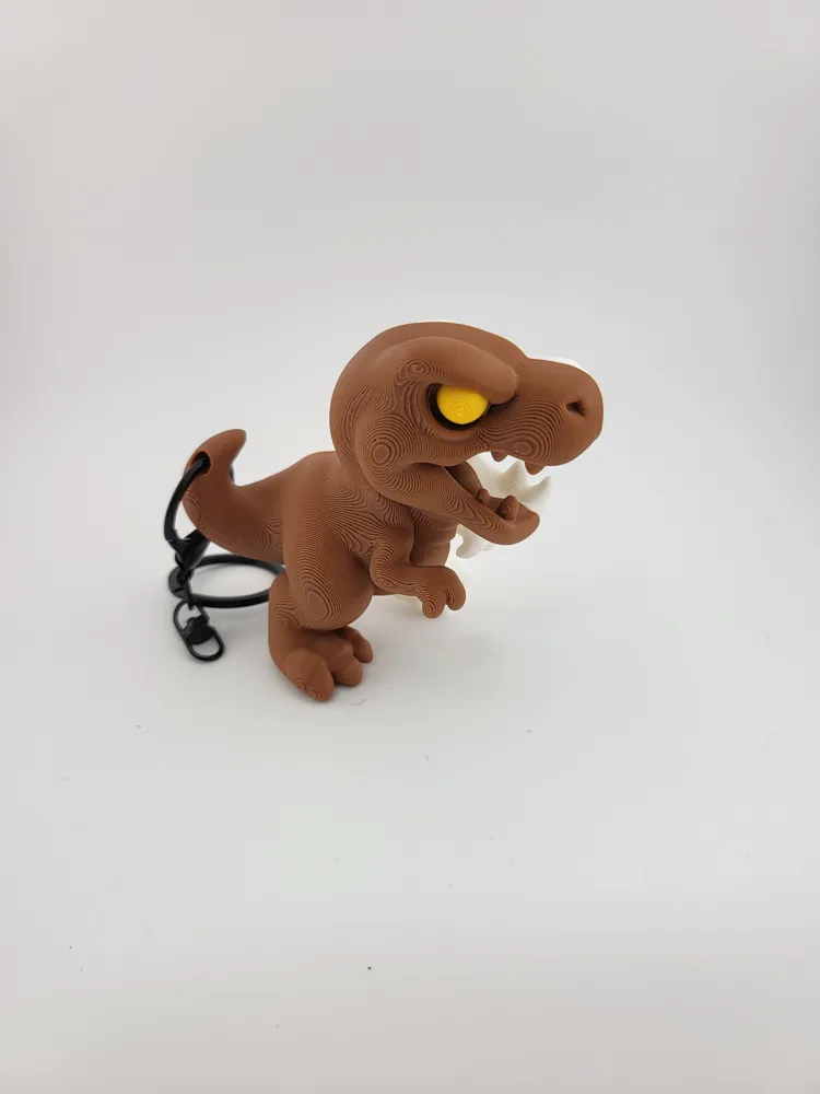 Kawaii T-Rex Skeleton Keychain Dinosaur Accessory - Free 3D Print Model ...