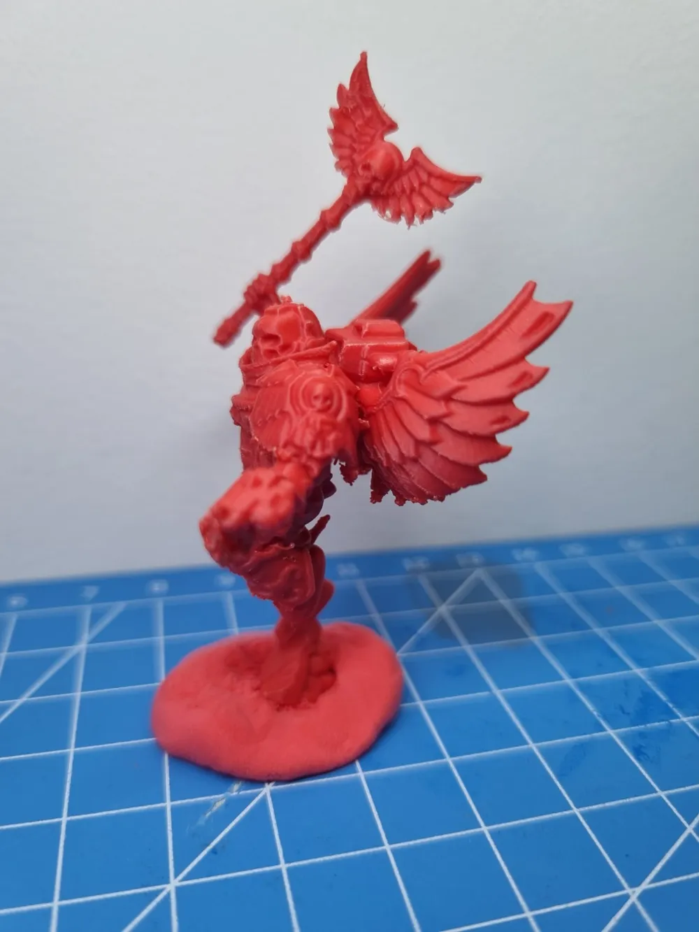 Red Angel Priest with Wings WarAxe 50K by Printar Petar - MakerWorld